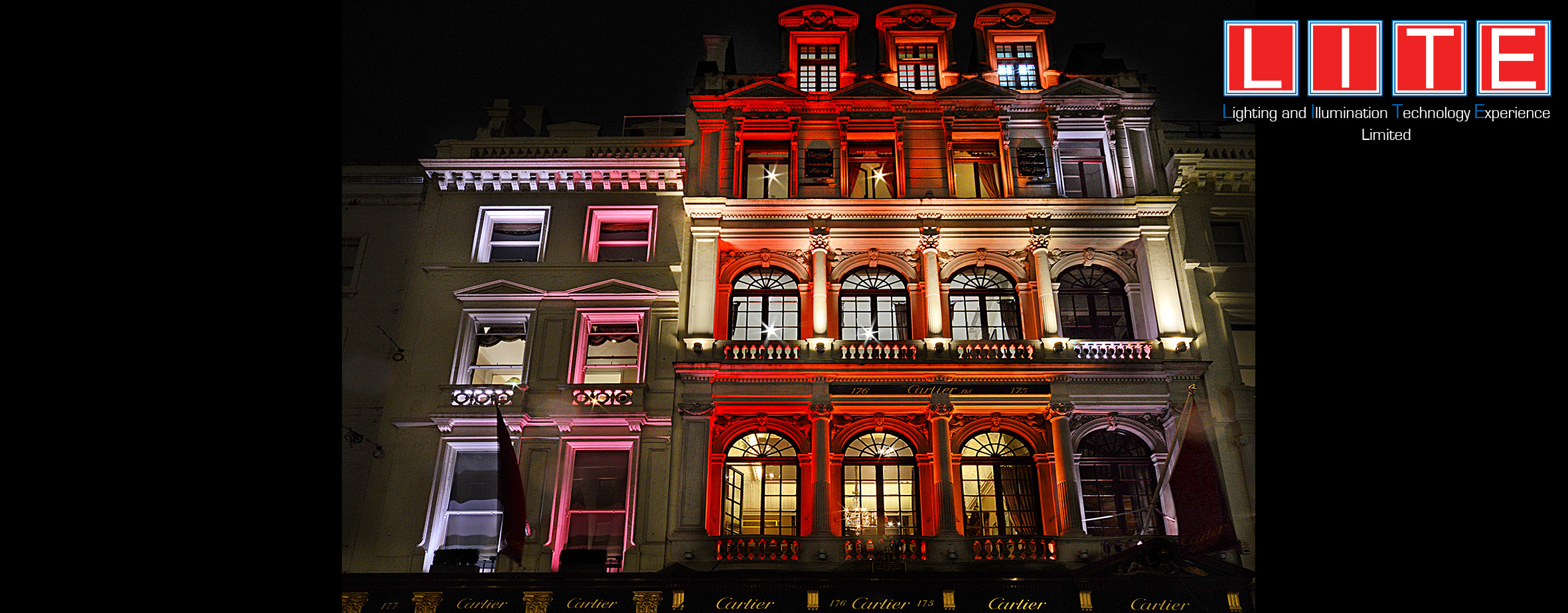 Lite Ltd | Cartier London/Cartier lighting/Cartier lights/Cartier at night