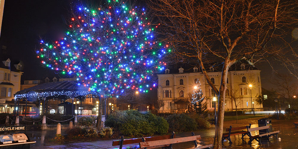 All year round tree lighting | Festive lights/festive lighting/rgb ...